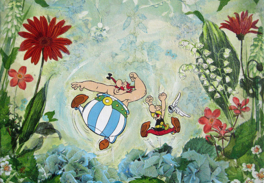 Mareike Felsch. Malerei & Collage | comics-asterix und obelix